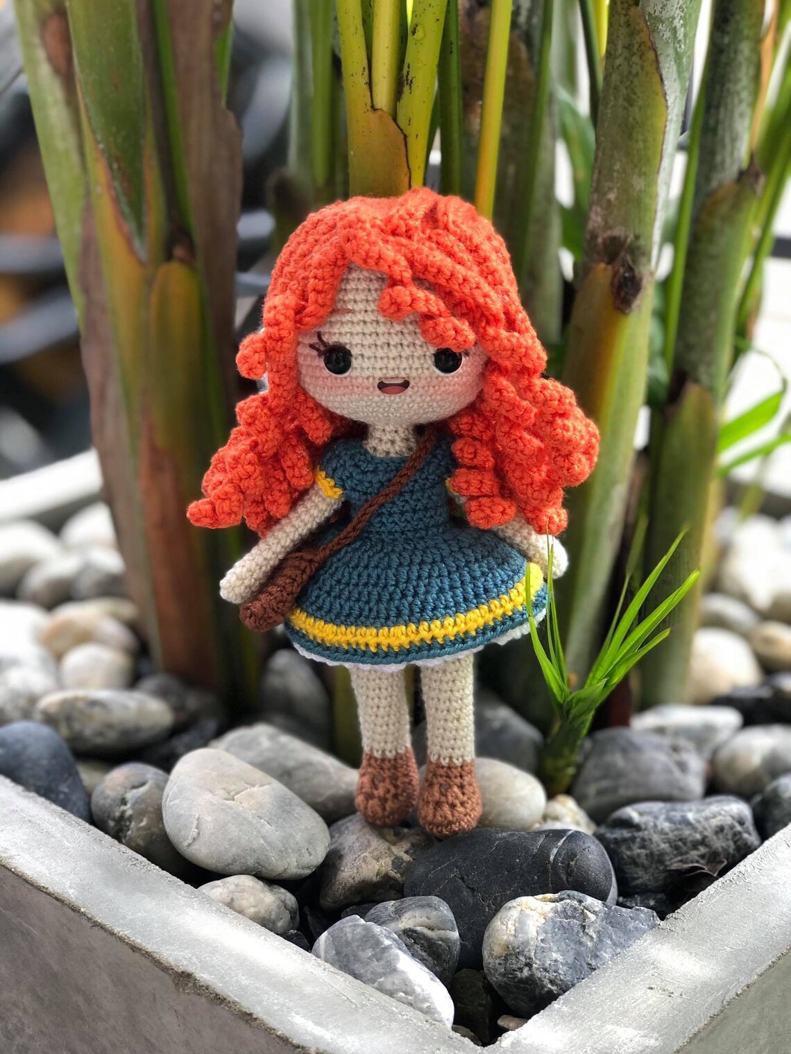 Crochet Doll , Merida Princess , Princess Doll , Amigurumi , Doll , Toy ...