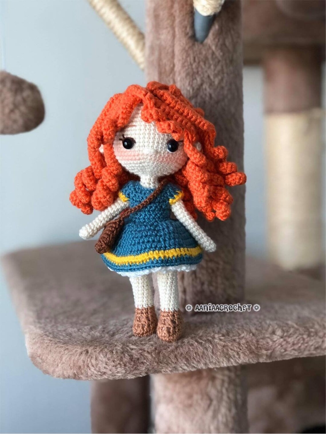 Crochet Doll , Merida Princess , Princess Doll , Amigurumi , Doll , Toy ...