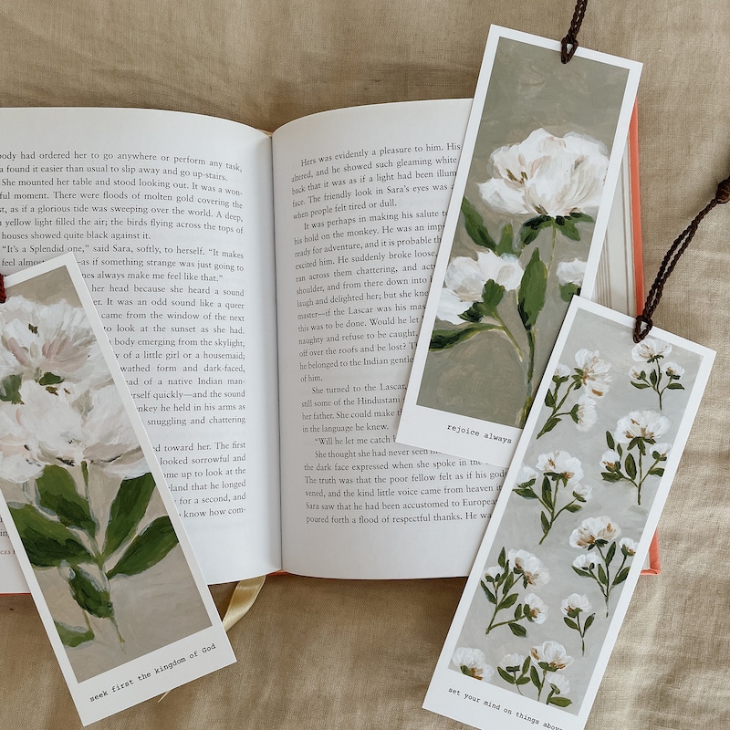 Flower Bookmark - Etsy