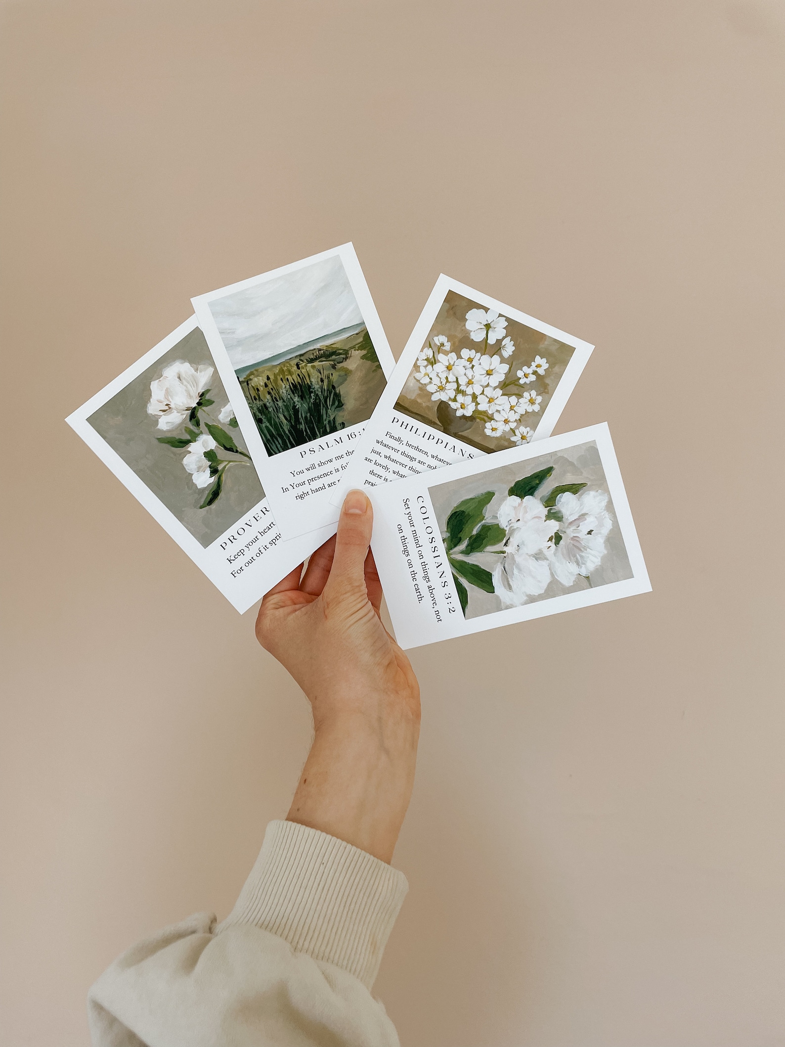 Floral Scripture Verse Cards: Printable Bible Memory (digital Download ...