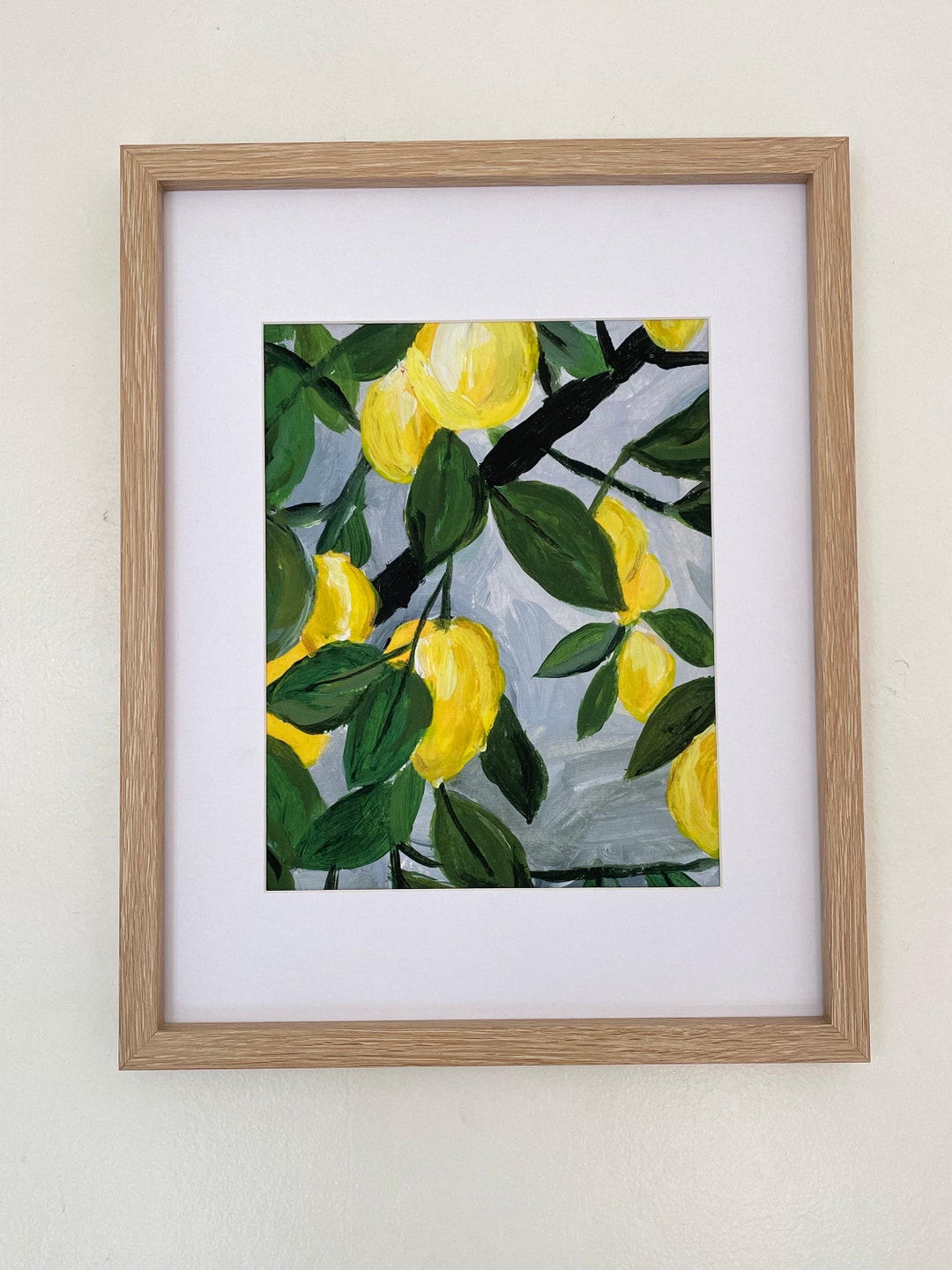 Lemon Tree Painting | Acrylic Painting Lemon on the Tree | Growing ...