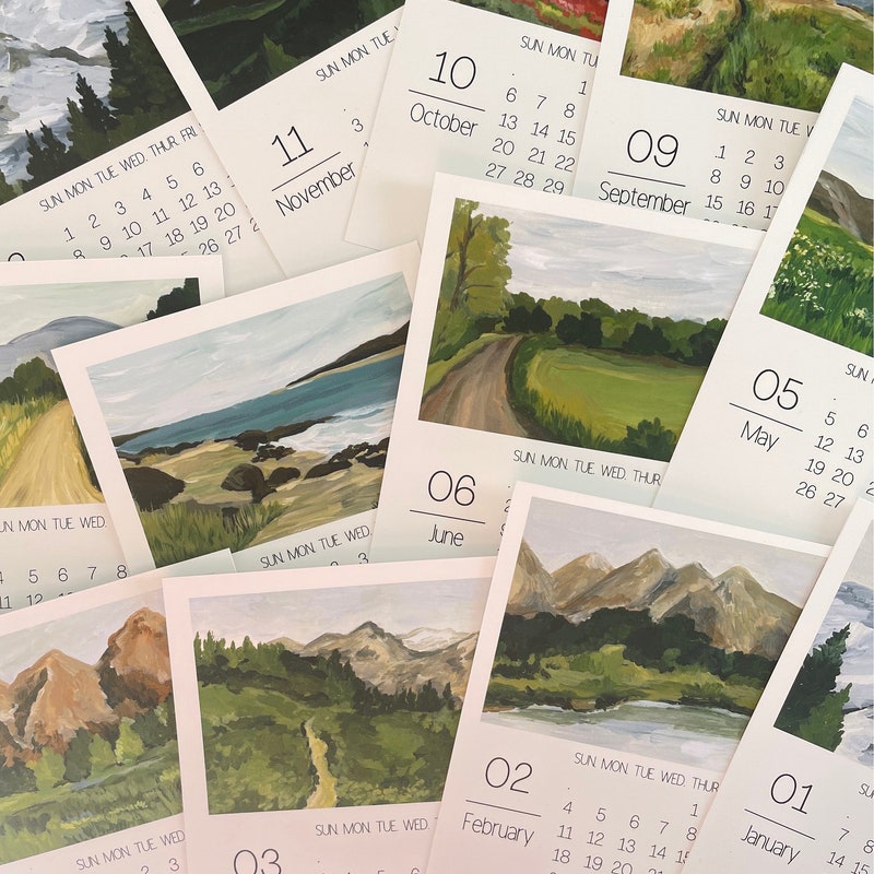 Calendar Art - Etsy