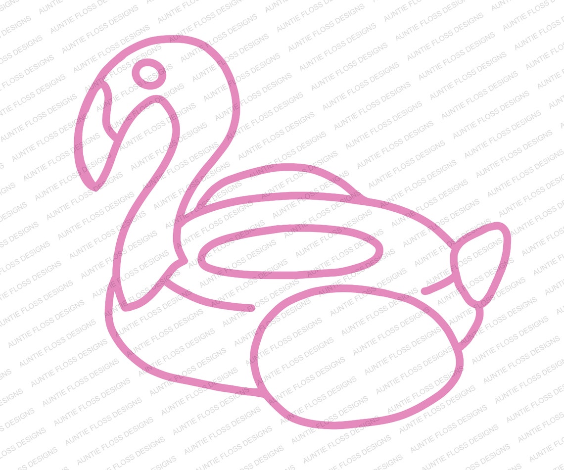 Flamingo Pool Float CUT FILE for Scrapbooking Svg Png Pdf - Etsy