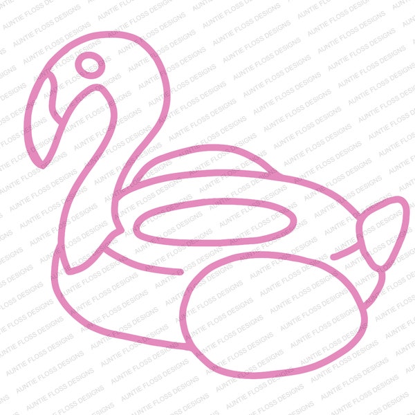 Flamingo Float Svg - Etsy