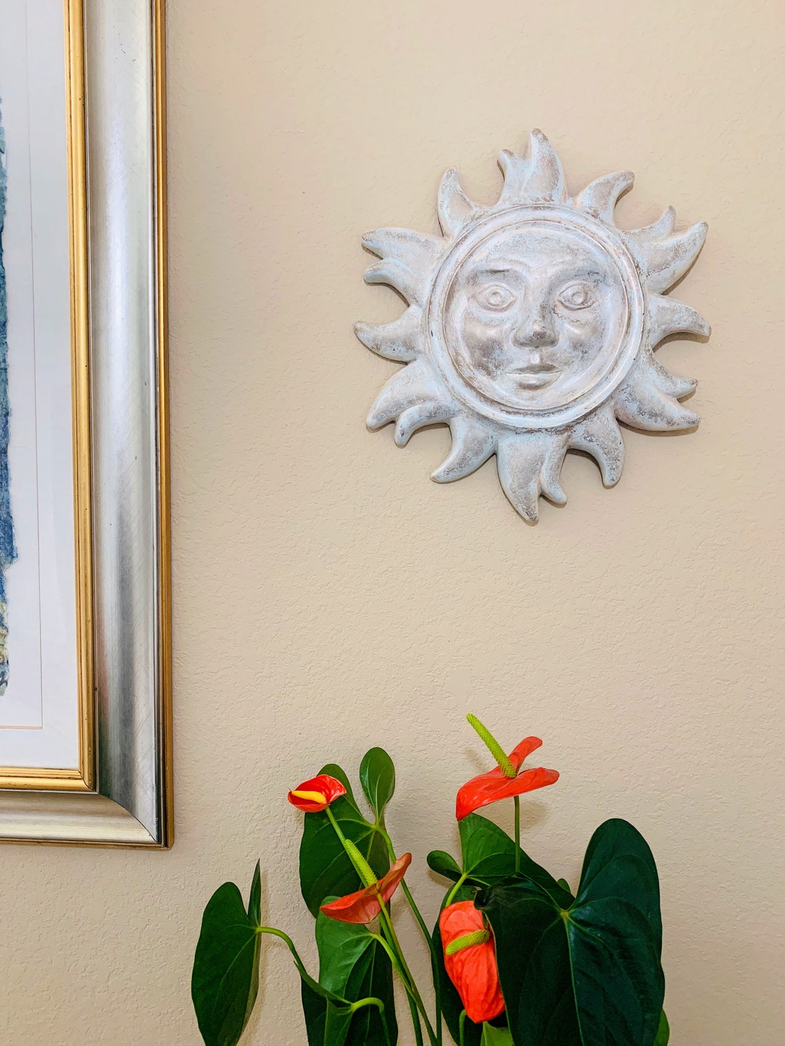 Sun Wall Art, Wall Hanging, Handmade Original Sculpture - Etsy
