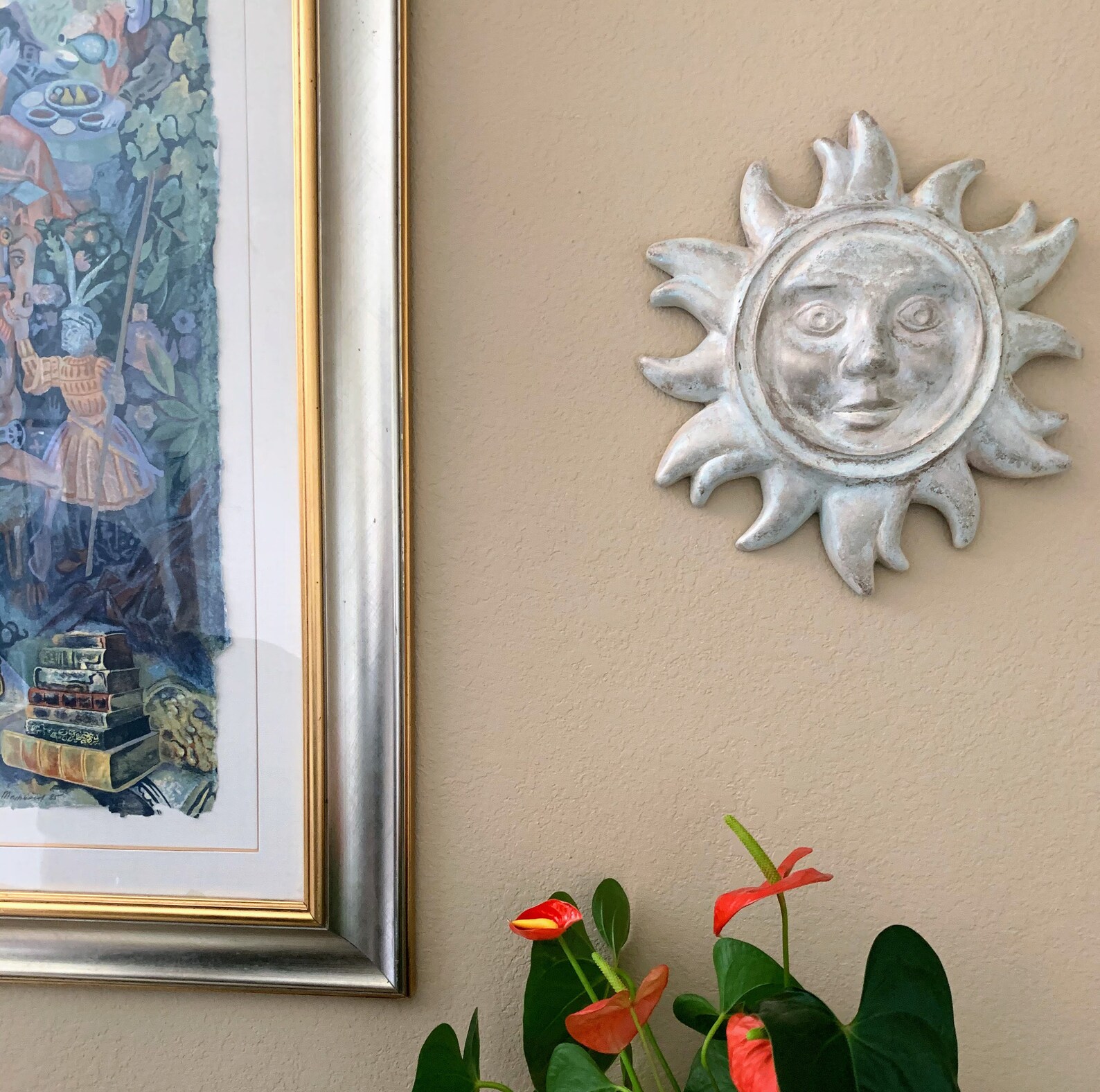 Sun Wall Art, Wall Hanging, Handmade Original Sculpture - Etsy