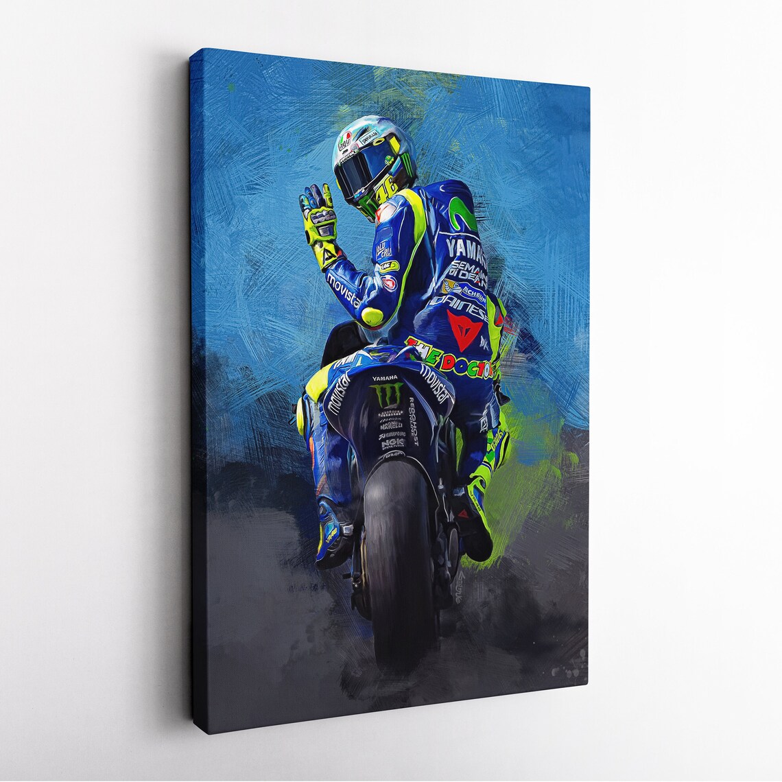 Valentino Rossi Canvas | Valentino Rossi Wall Art | Valentino Rossi ...