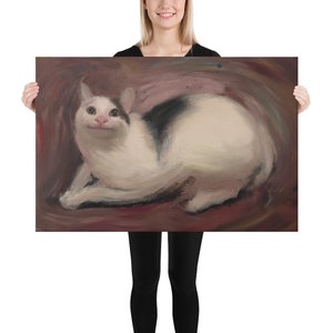 Polite Cat Meme Painting on Canvas |polite Cat Meme Wall Art |polite ...