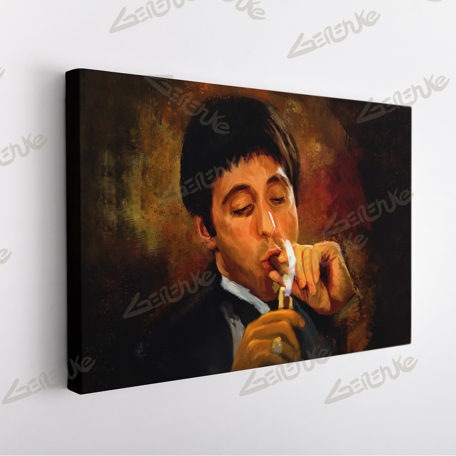Scarface Wall Art |scarface on Canvas |scarface Print |scarface Art ...