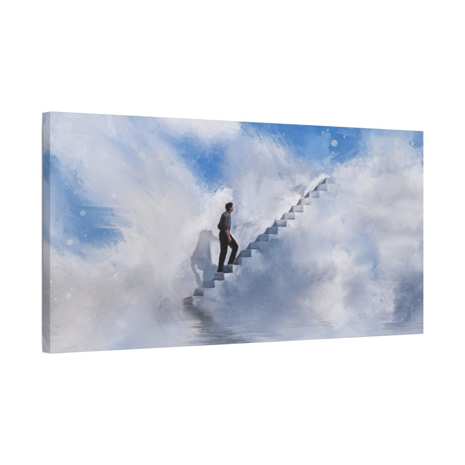 The Truman Show Print on Canvas | the Truman Show Movie Painting Stairs ...