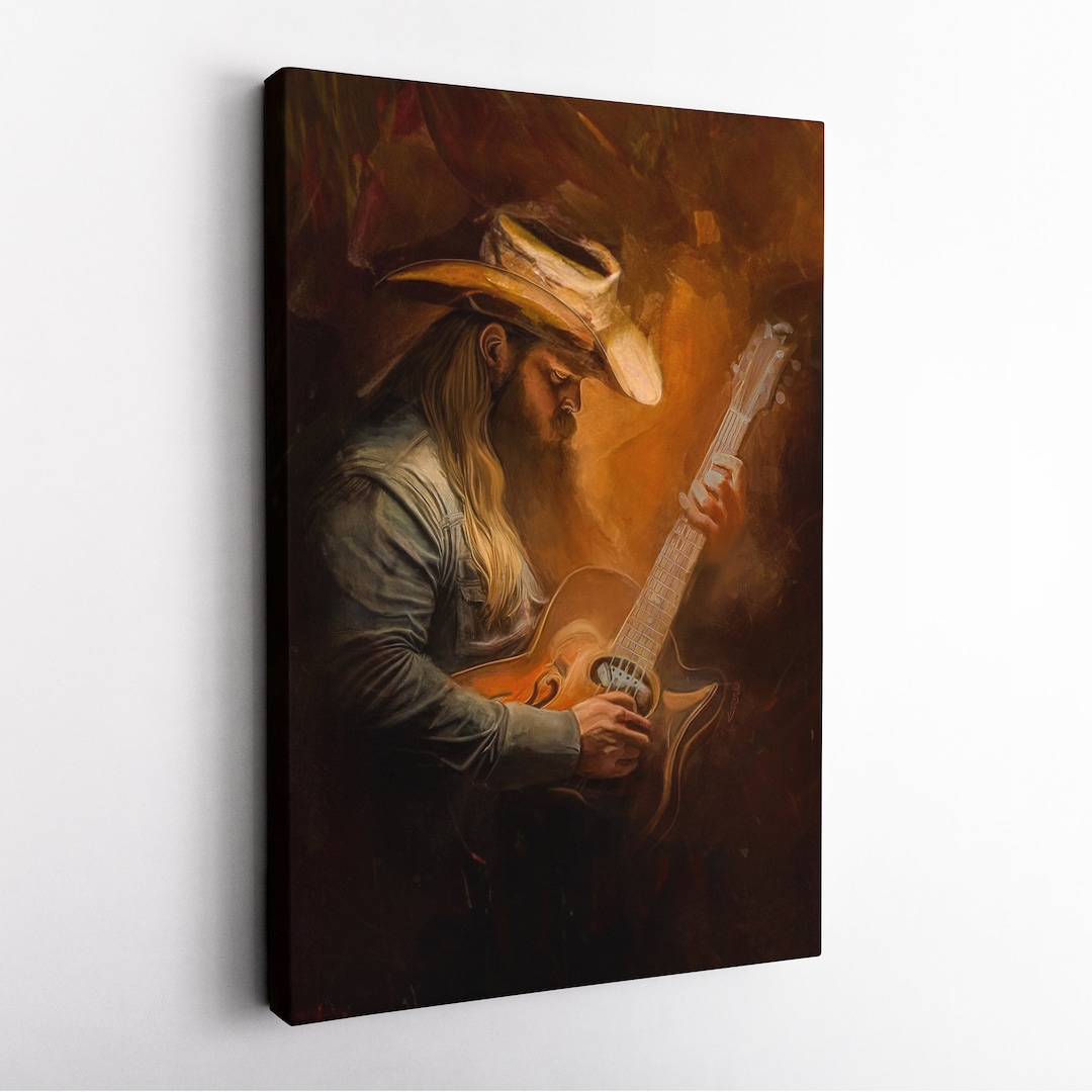 Chris Stapleton Painting |chris Stapleton Art |country Music Art ...