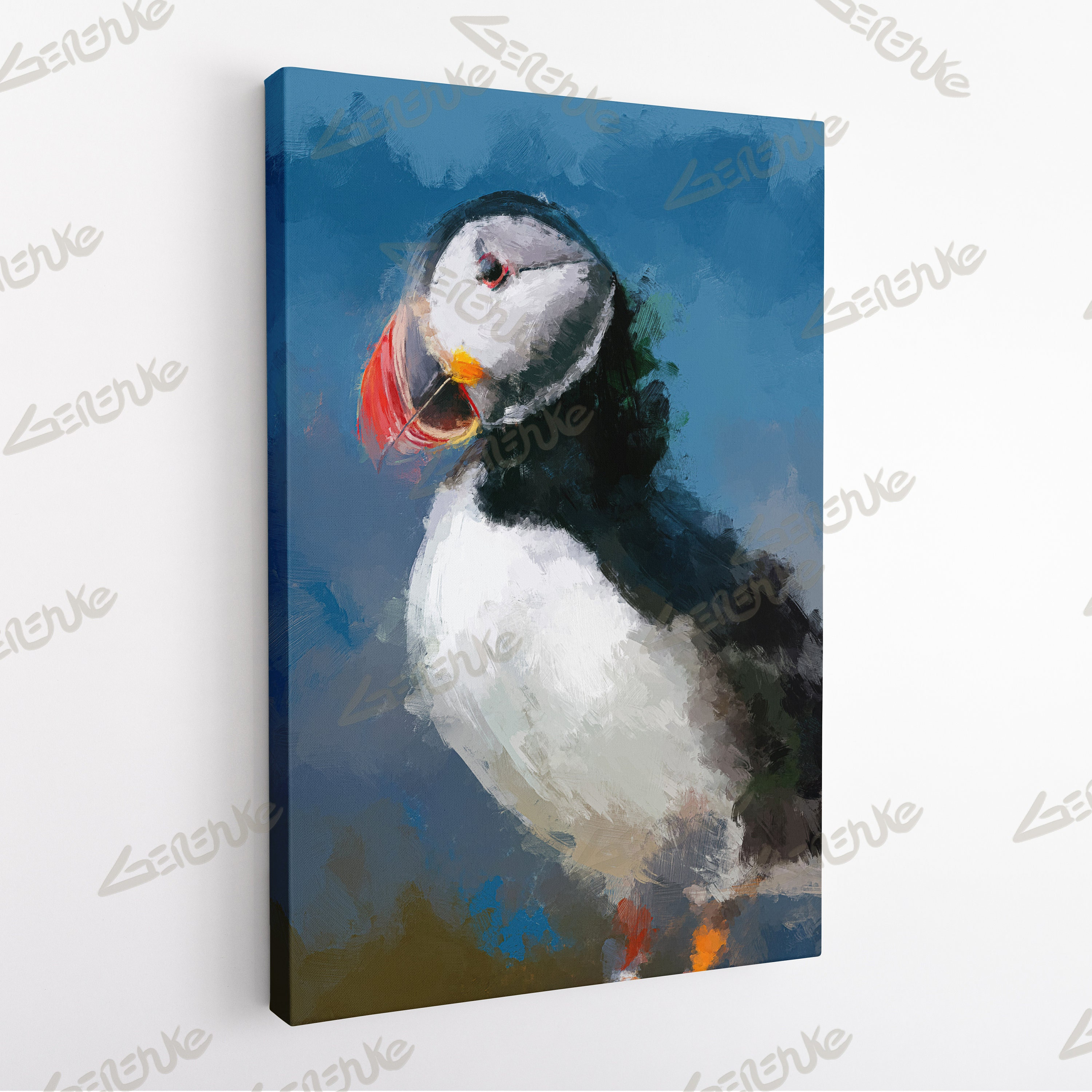 Puffin Paint on Canvas puffin Print puffin Painting puffin - Etsy