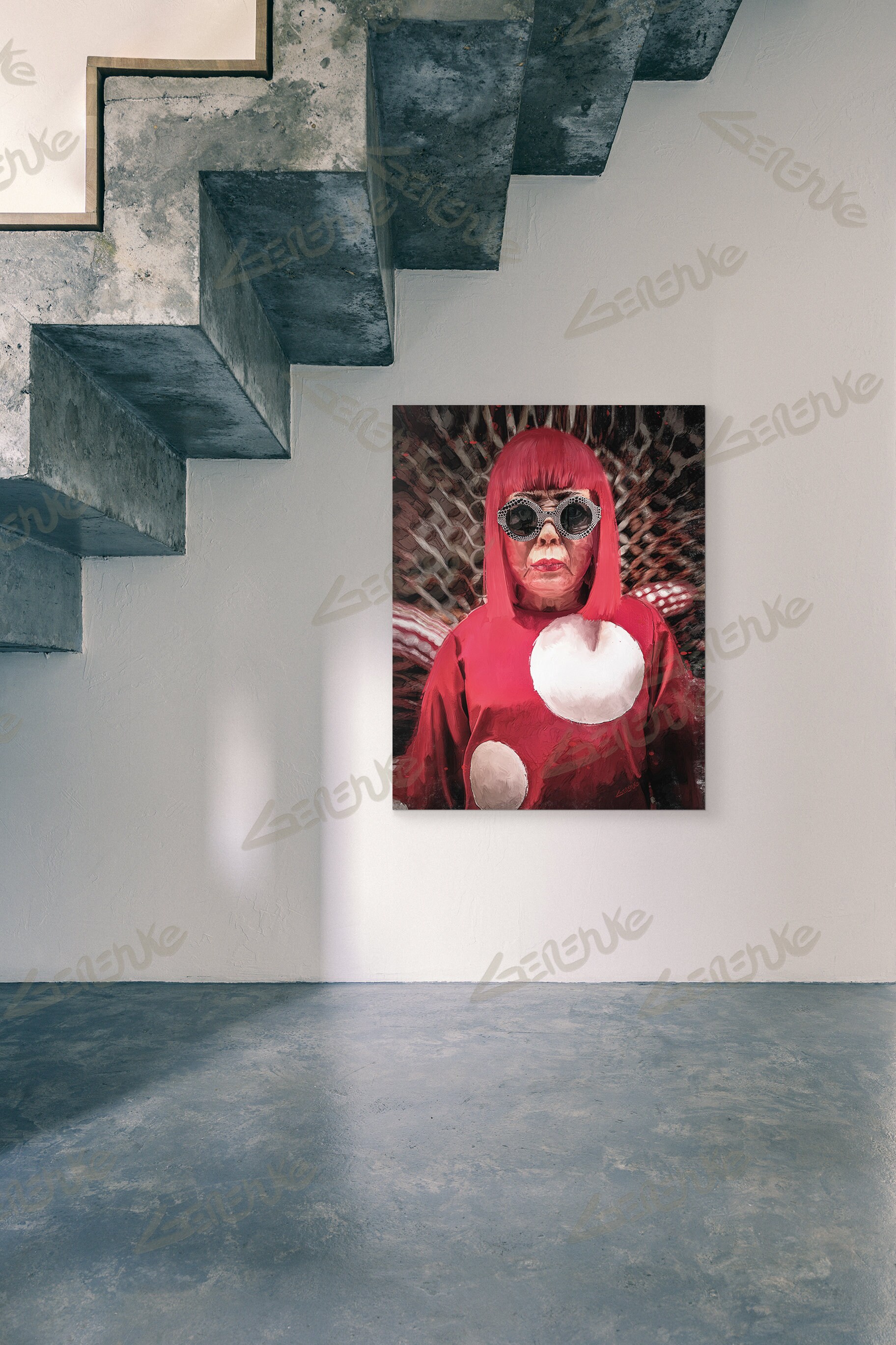 Yayoi Kusama Print yayoi Kusama Paint on Canvas yayoi Kusama Wall Art ...