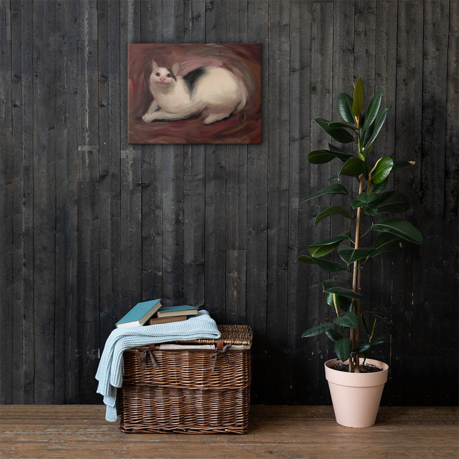 Polite Cat Meme Painting on Canvas |polite Cat Meme Wall Art |polite Cat Meme Print|polite Cat ...
