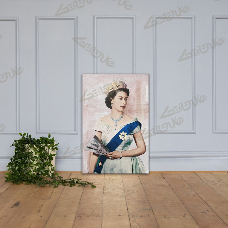 Queen Elizabeth Print |queen Elizabeth Painting |queen Elizabeth on ...
