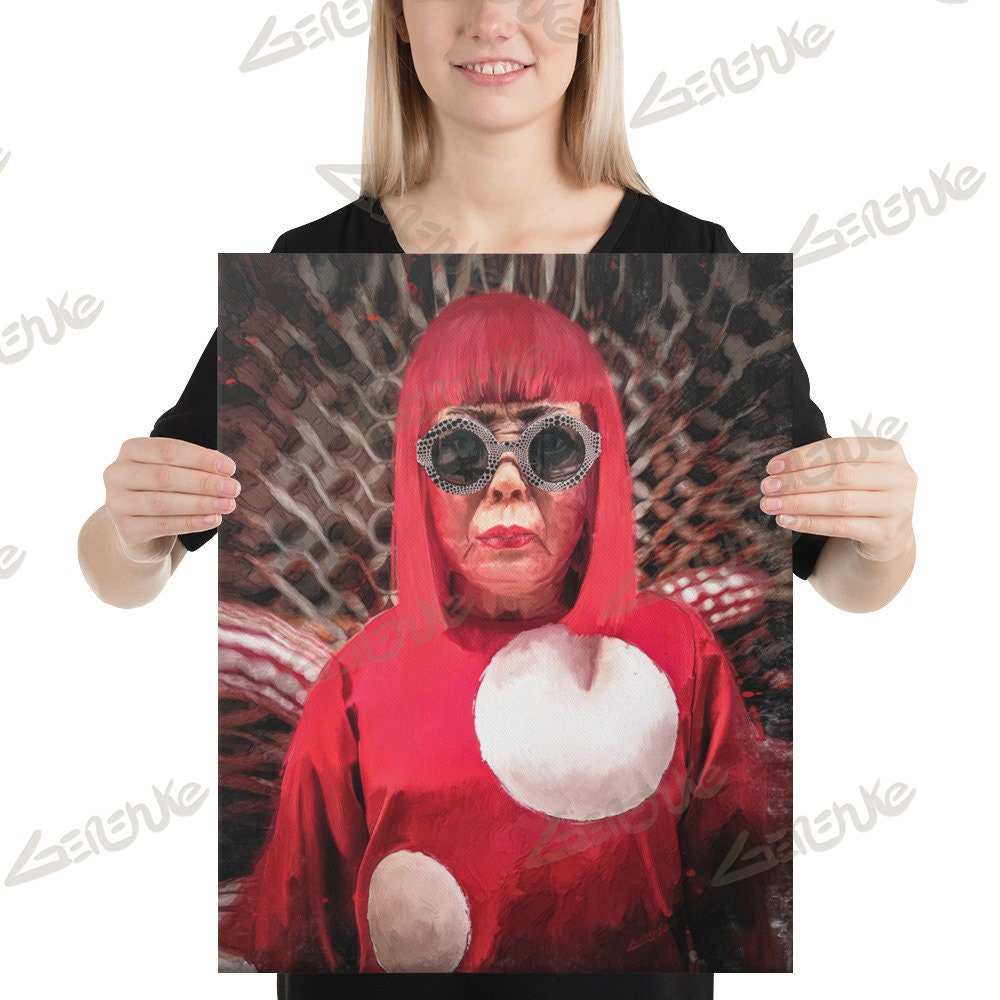 Yayoi Kusama Print yayoi Kusama Paint on Canvas yayoi Kusama Wall Art ...