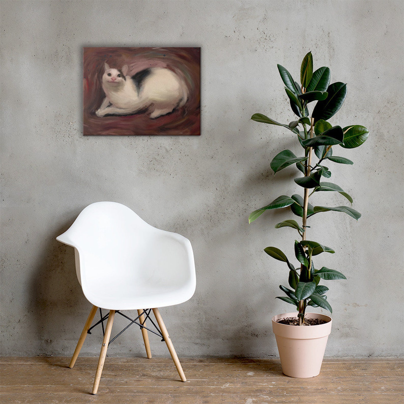 Polite Cat Meme Painting on Canvas |polite Cat Meme Wall Art |polite Cat Meme Print|polite Cat ...