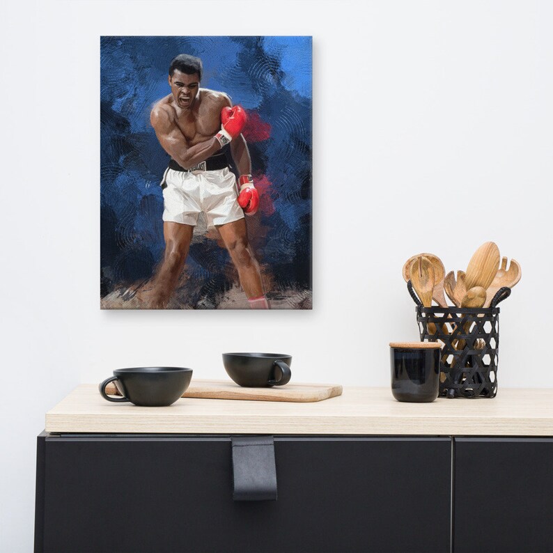 Muhammad Ali Canvas |muhammad Ali Wall Art |mohammad Ali Painting ...