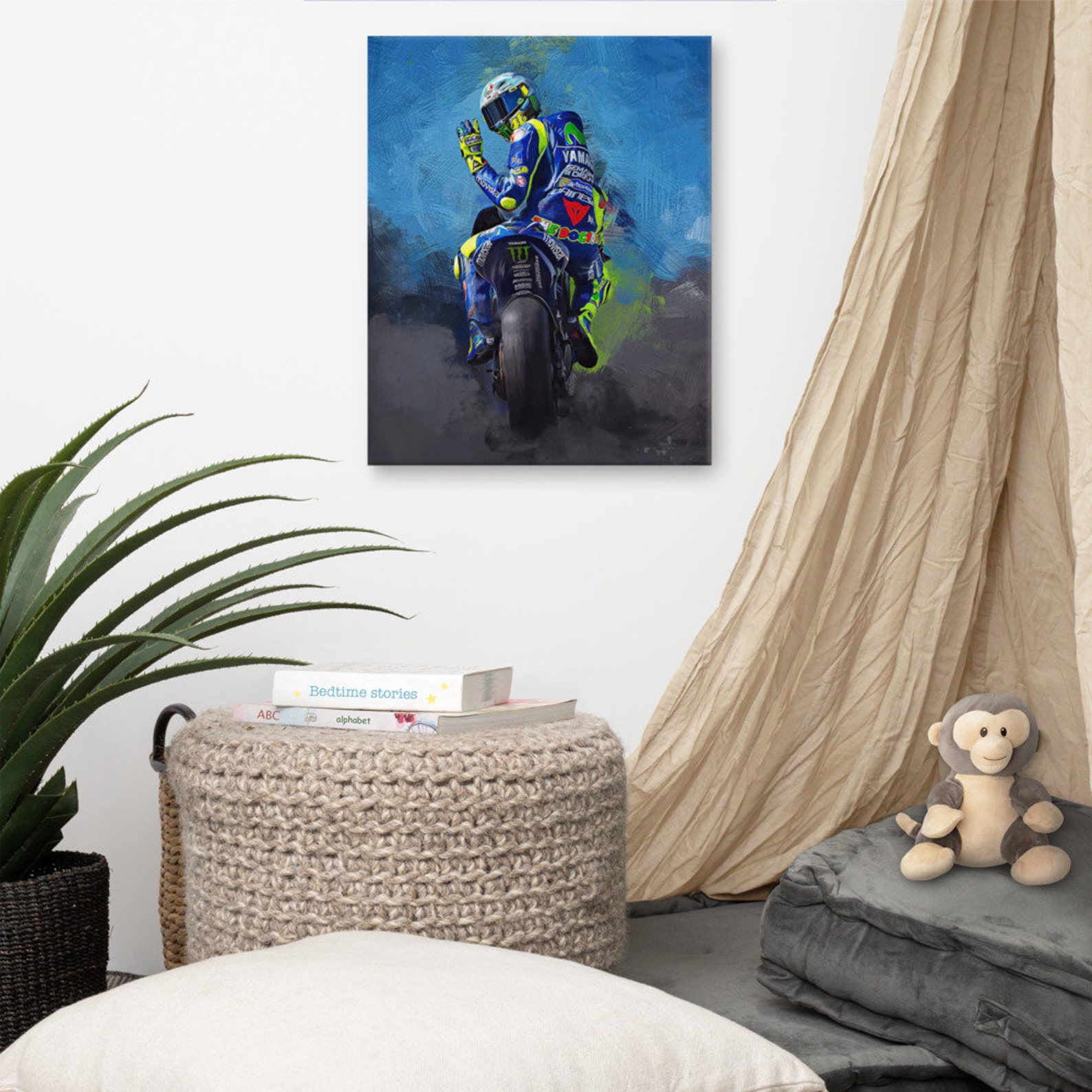 Valentino Rossi Canvas | Valentino Rossi Wall Art | Valentino Rossi ...