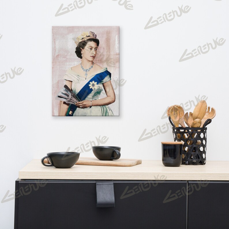 Queen Elizabeth Print |queen Elizabeth Painting |queen Elizabeth on ...