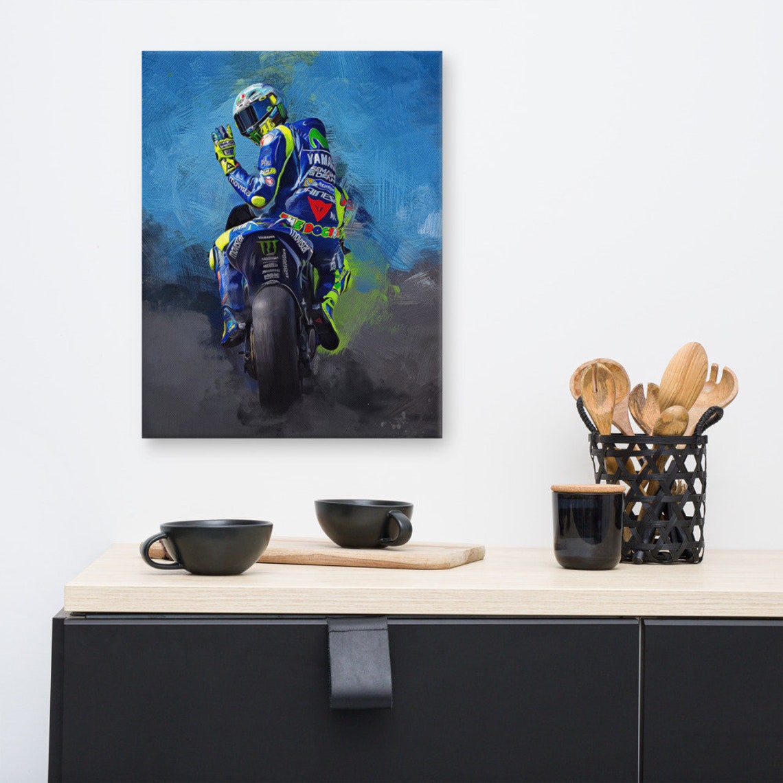Valentino Rossi Canvas | Valentino Rossi Wall Art | Valentino Rossi ...