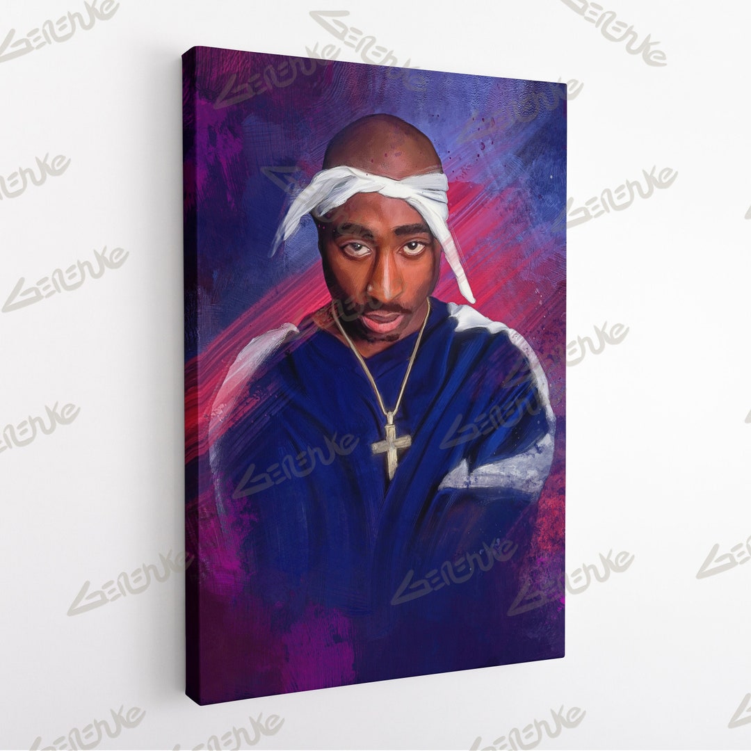Tupac Shakur Paint tupac Print tupac Painting tupac on Canvas tupac ...