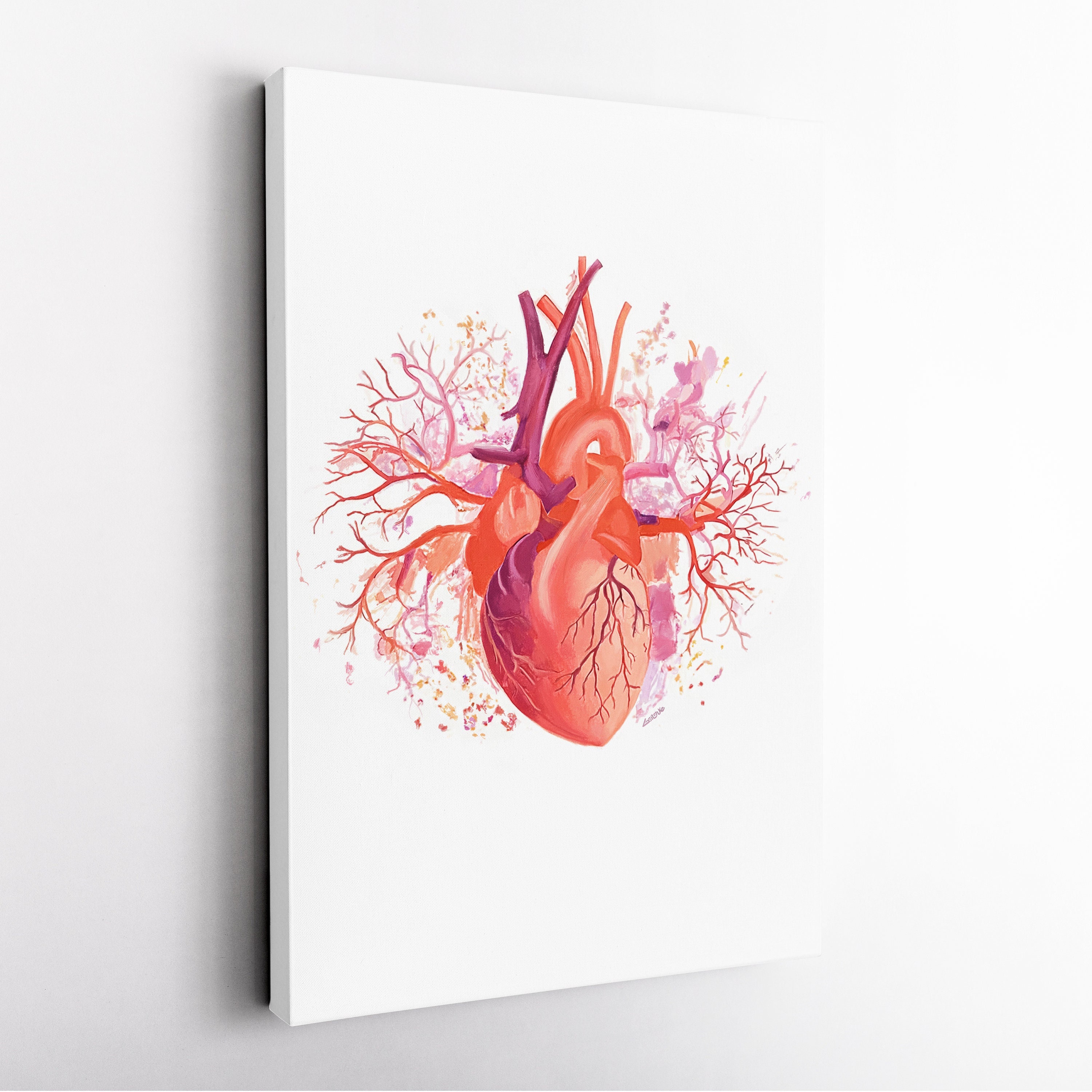 Realistic Heart Painting