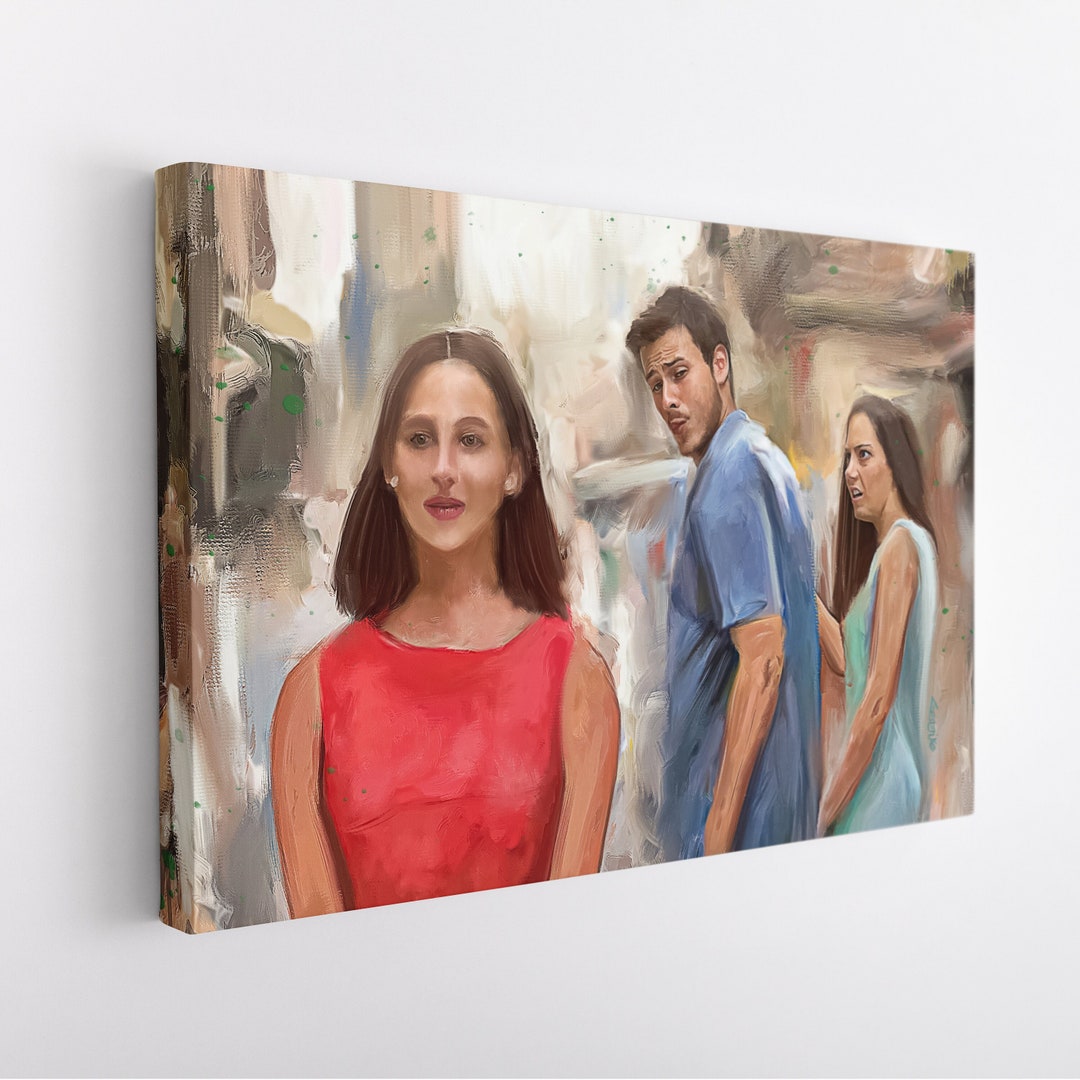 Distracted Boyfriend Meme Canvas Print |guy Looking at Girl Meme Art ...