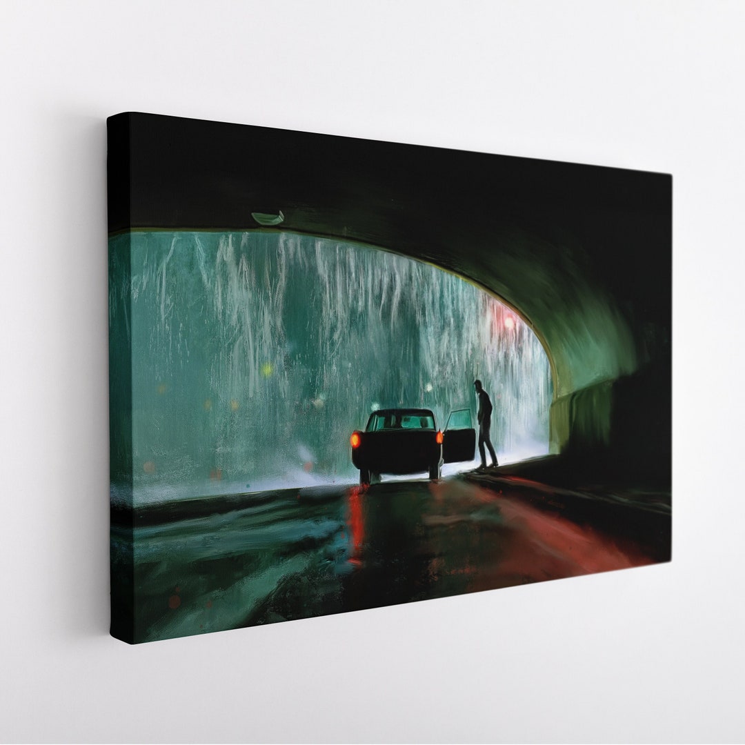 Matrix Paint on Canvas |matrix "get in the Car" Rainy Scene |the Matrix ...