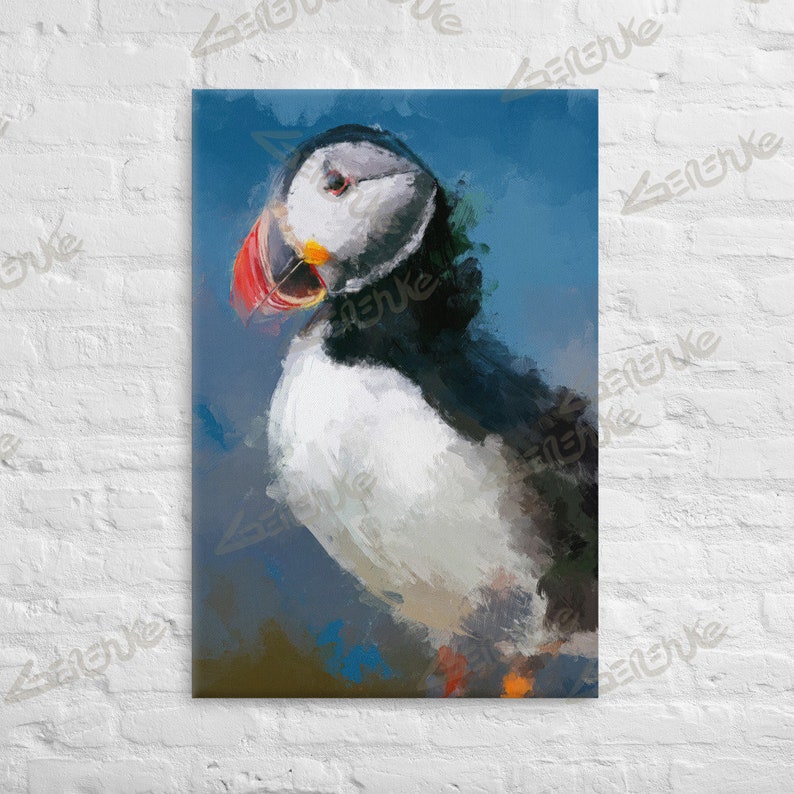 Puffin Paint on Canvas |puffin Print |puffin Painting |puffin on Canvas ...