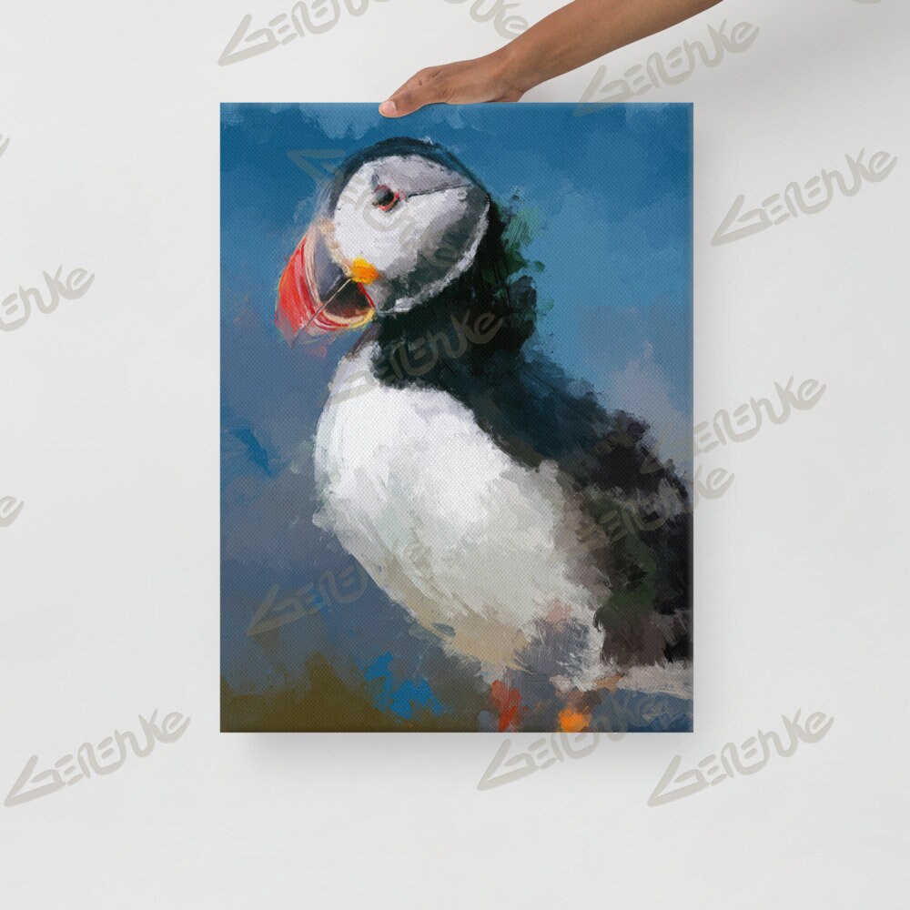 Puffin Paint on Canvas |puffin Print |puffin Painting |puffin on Canvas ...