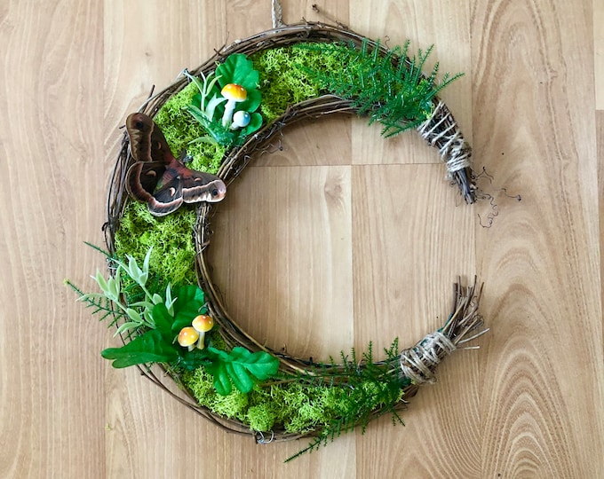 Fall Crescent Moon Wreath - Etsy