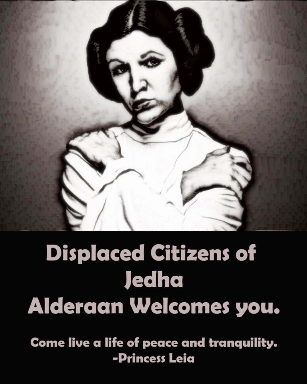 Princess Leia Jedha Message - Etsy