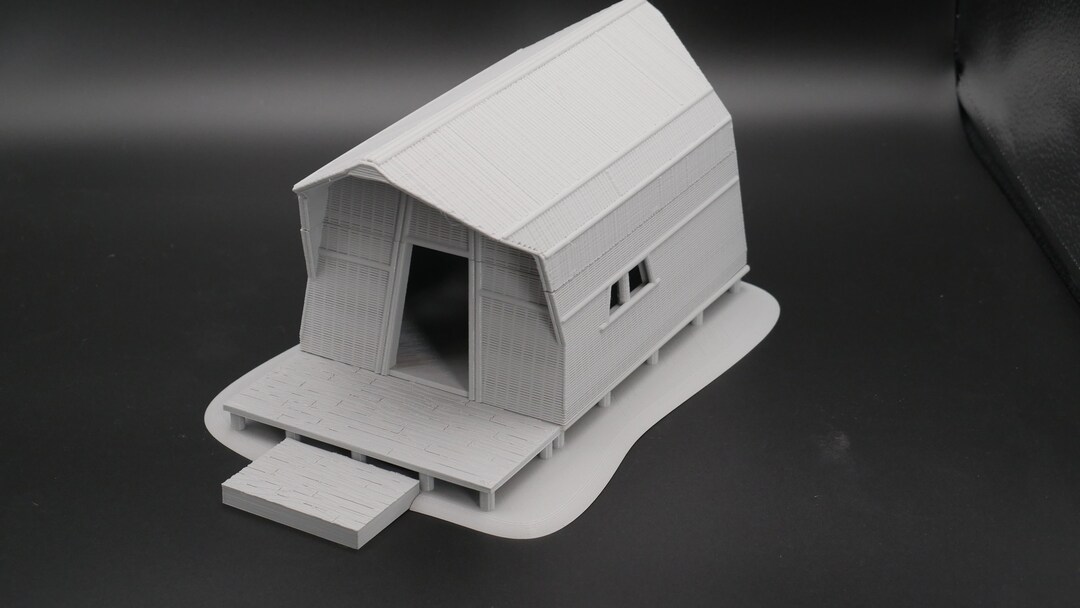 Village guest Hut printed Version - Etsy