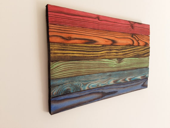 Rainbow/lgbt/pride Flag Wall Art. - Etsy