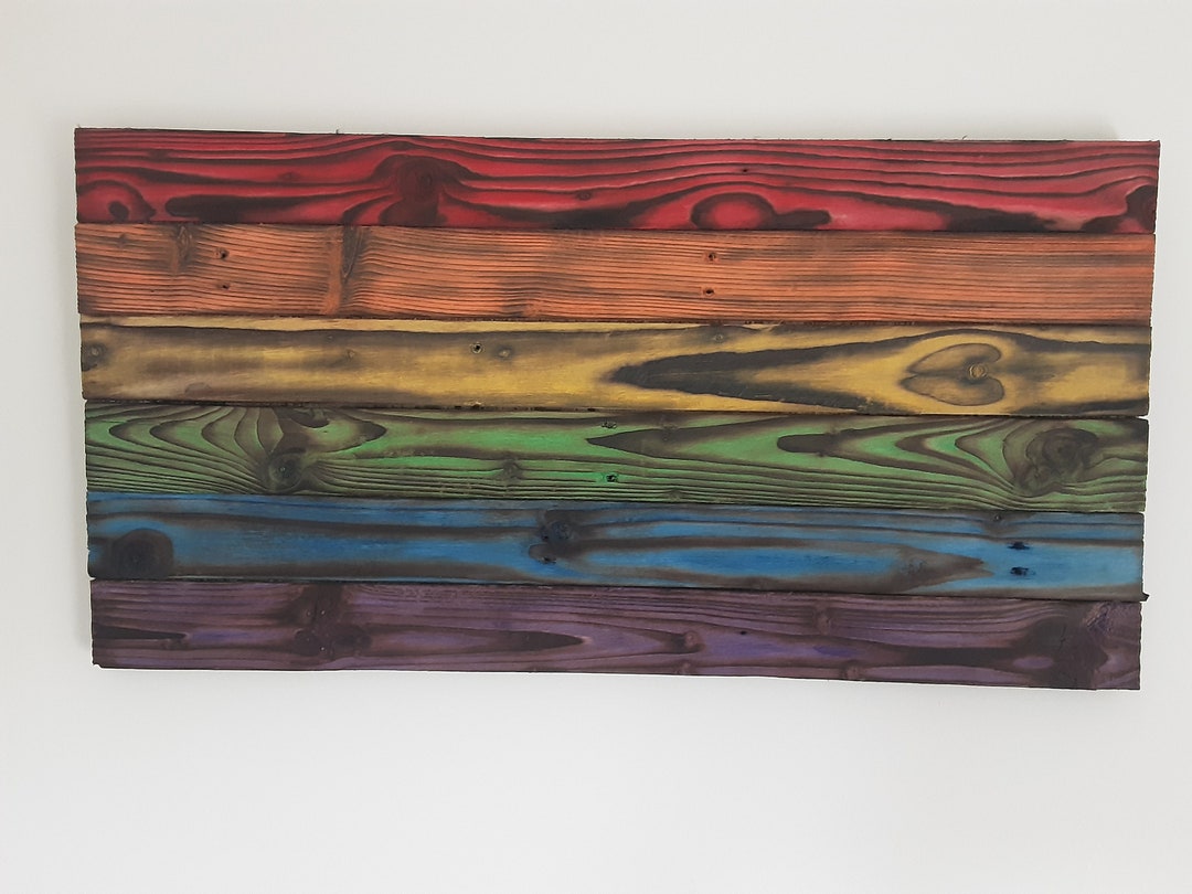 Rainbow/lgbt/pride Flag Wall Art. - Etsy