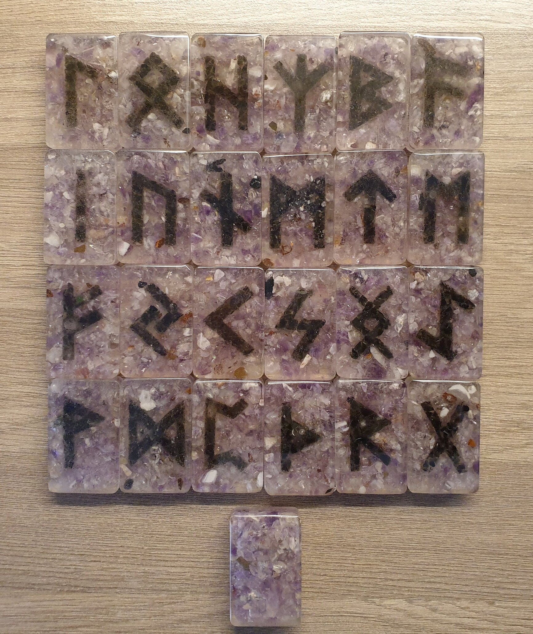 Crystal Runes Nordic Runes Meditation Black Obsidian - Etsy