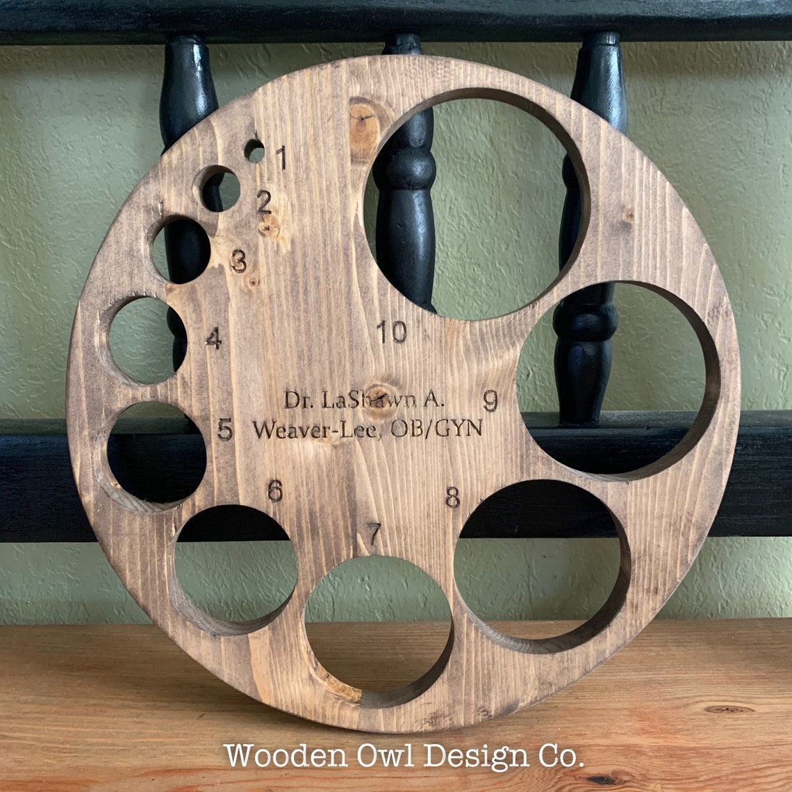 Wooden Dilation Chart Cervical Dilation Measurements Midwife | Etsy