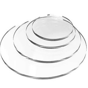 Laser Cut Plexiglas Plastic Disks - Clear Acrylic Disks - Mirrored ...