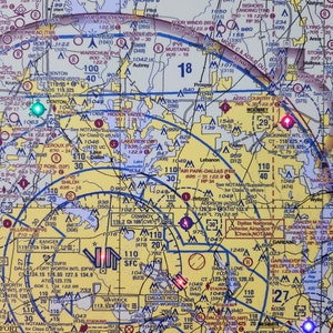 Metar Map Custom Aviation Weather Sectional Chart Aviation Wall Art ...
