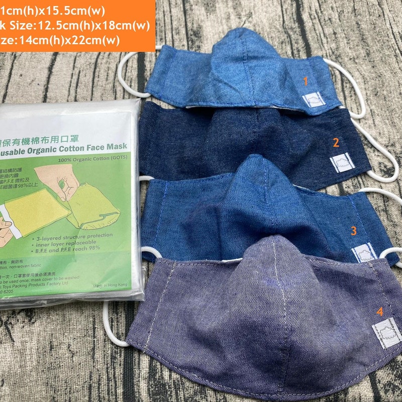 Denim Face Mask - Etsy