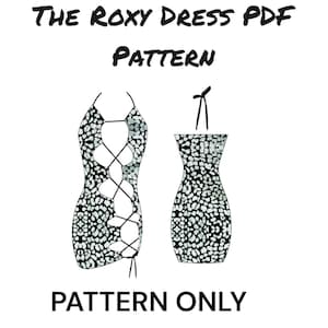 New! Stripper Sewing Pattern the Roxy Dress Exotic Dancewear Clubwear ...