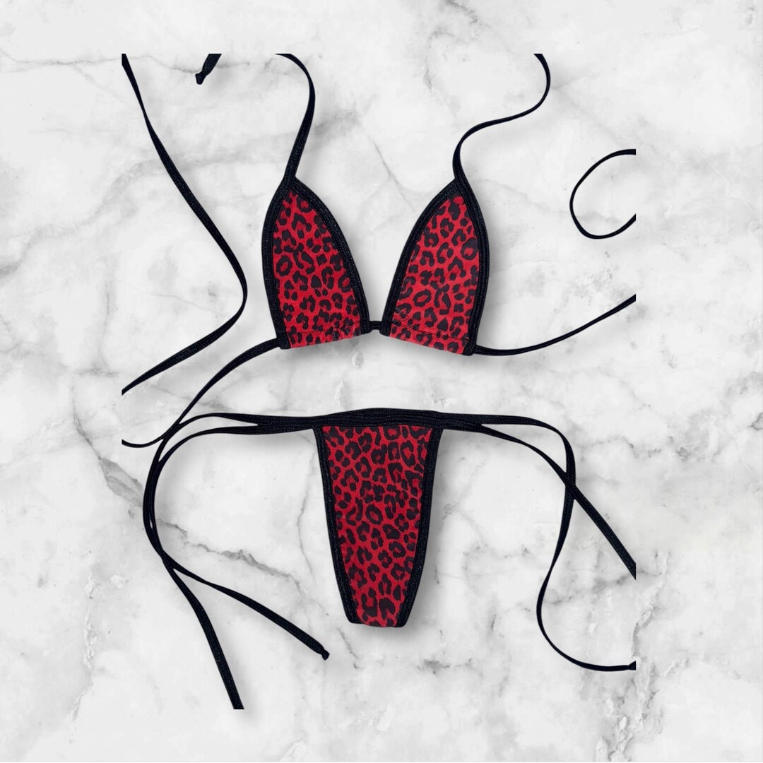 Exotic Dance Wear Stripper Wear Micro Kini Bikini Set XXS-XL - Etsy