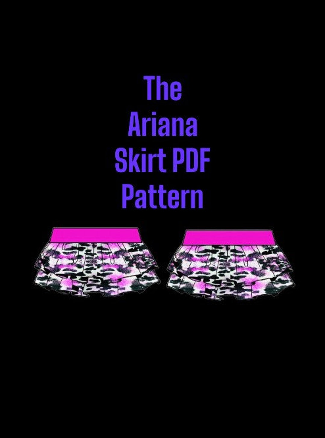 Stripper Sewing Pattern Exotic Dancer Dance Wear the Ariana Skirt PDF ...