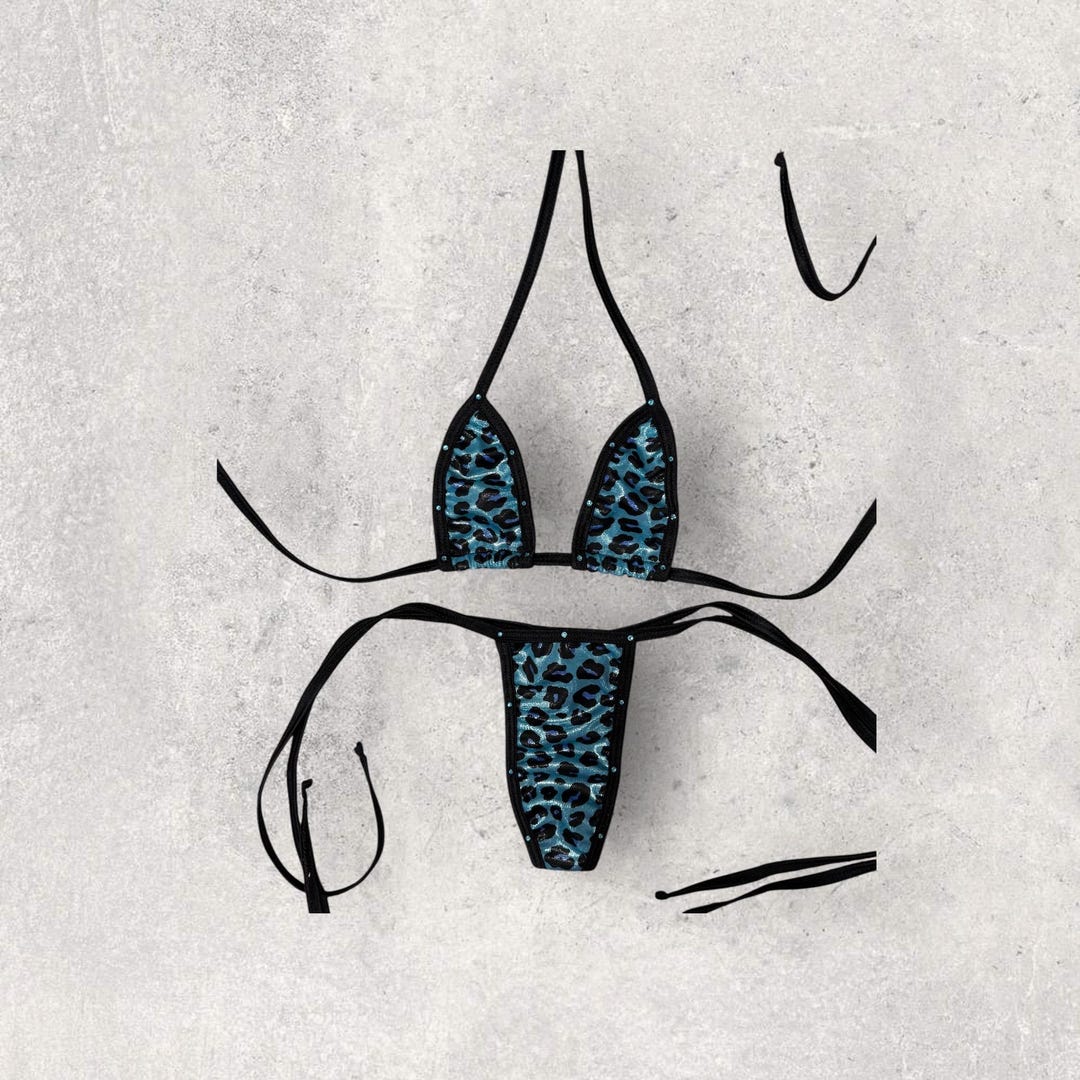 Microkini Bikini Set Rhinestones Exotic Dancewear Stripper XXS-XL - Etsy