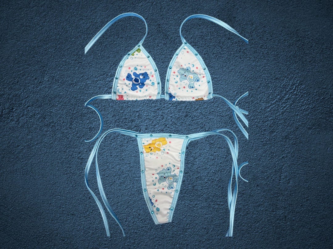 Micro Kini Care Bears Rhinestones XXS-XL - Etsy