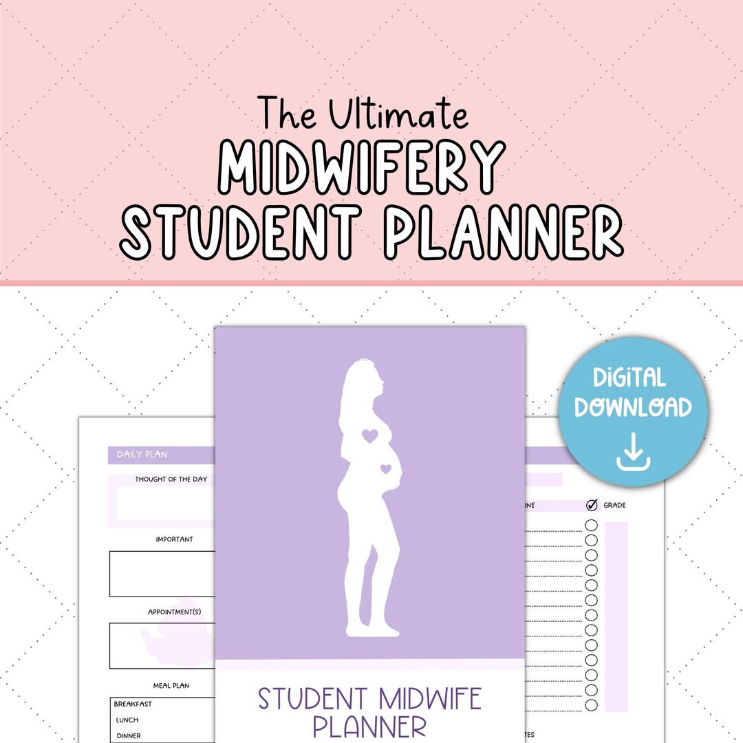 Student Midwife Planner Academic Undated Planner Study - Etsy UK
