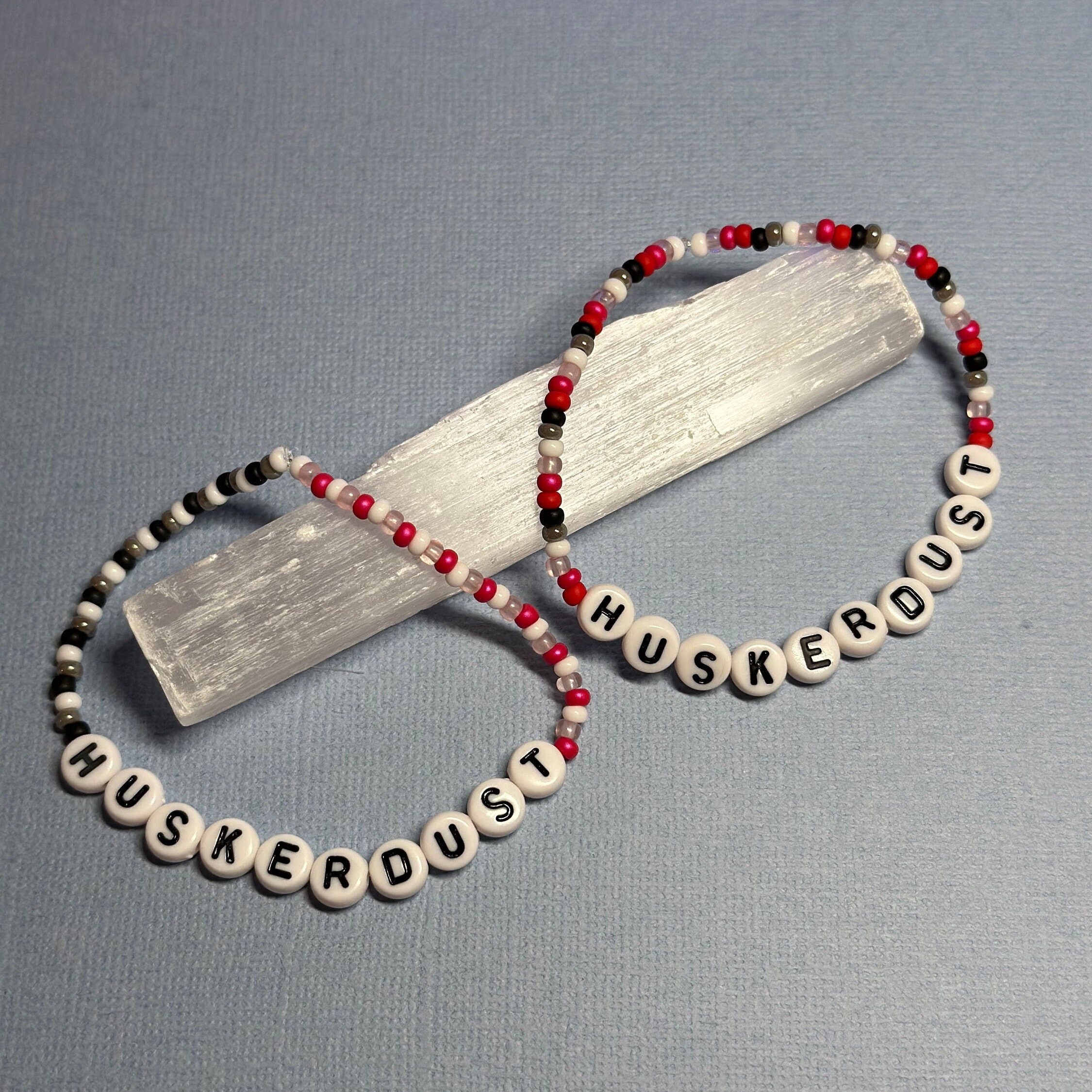 Huskerdust Hazbin Hotel Elastic Word Bracelet Seed Beads Nerdy Gift ...