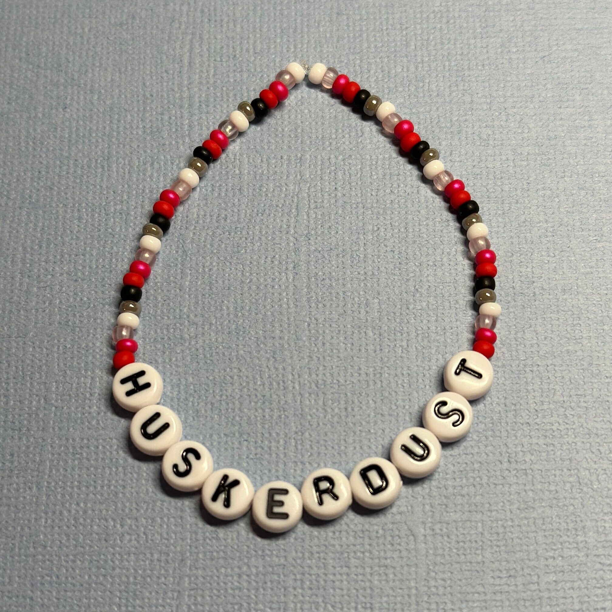 Huskerdust Hazbin Hotel Elastic Word Bracelet Seed Beads Nerdy Gift ...