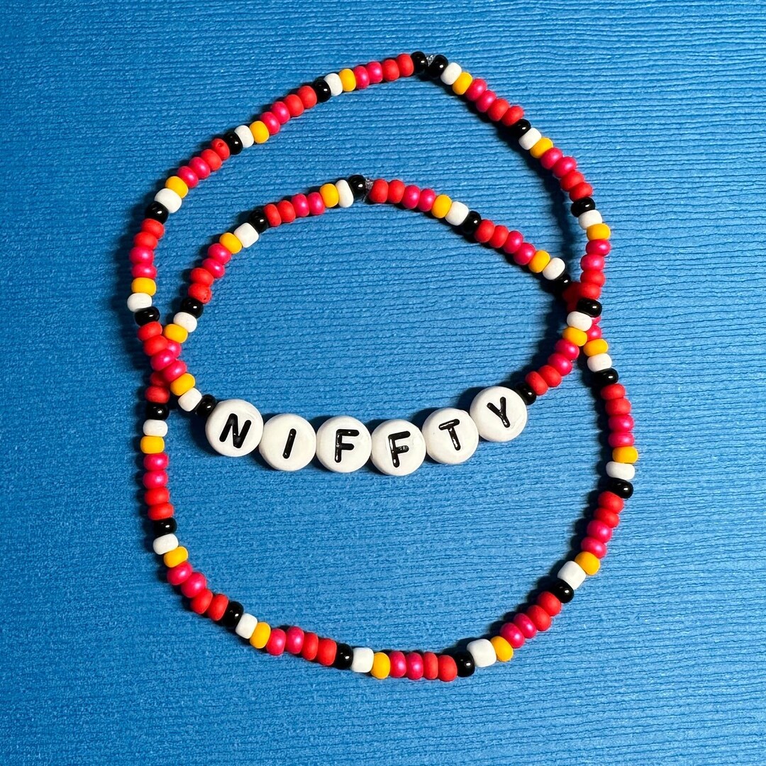 Niffty Hazbin Hotel Elastic Word Bracelet Seed Beads Nerdy Gift Theater ...